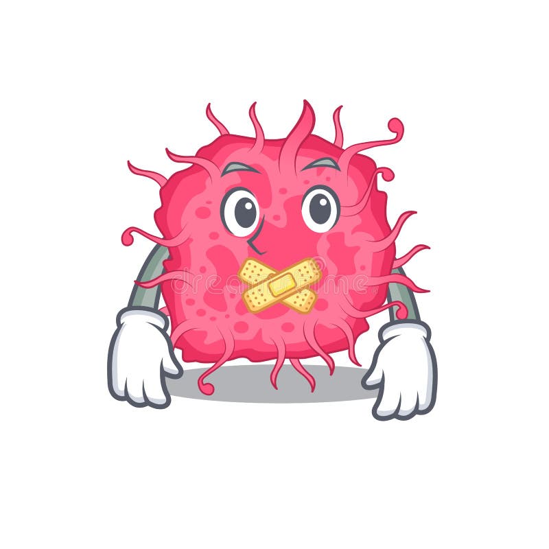 Pathogenic Bacteria Cartoon Character Style with Mysterious Silent ...