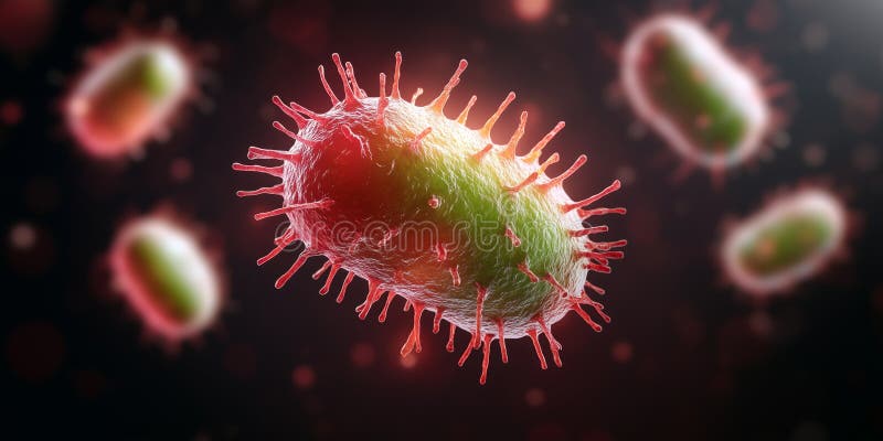 Pathogenic Bacteria Under Ultra-detailed Microscopy Highlighting ...