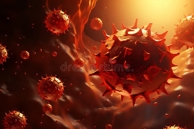 A Pathogenic Viral Cell. Concepts of Infection and Disease Spread Stock ... A Pathogenic Viral Cell. Concepts of Infection and Disease Spread Stock ...