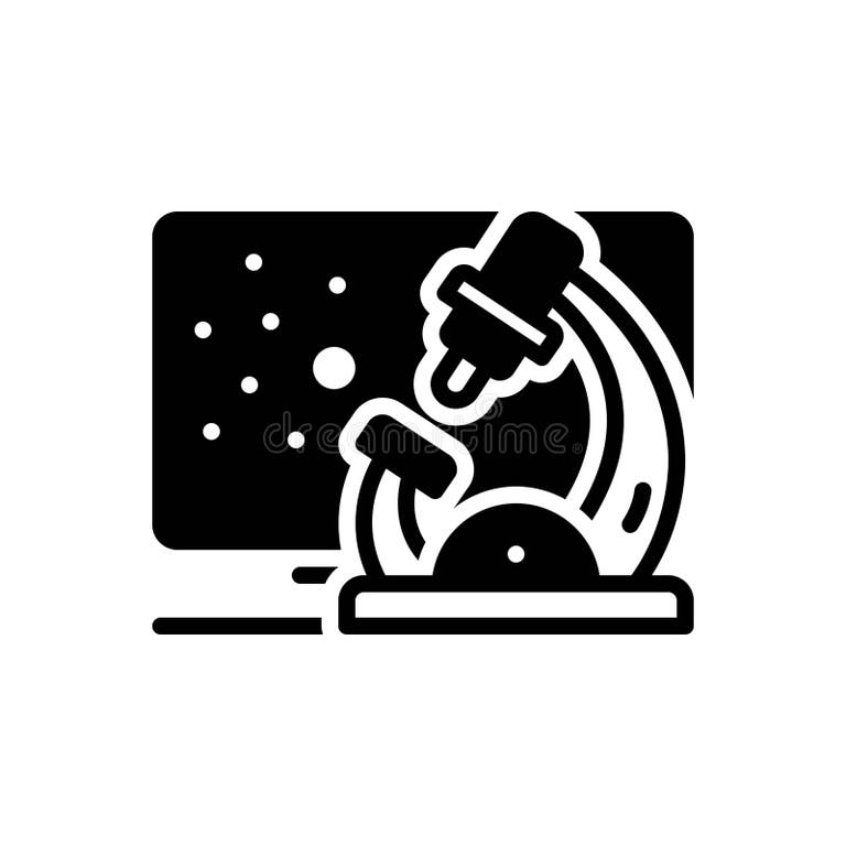Black Solid Icon for Pathology, Laboratory and Experiment Stock ...