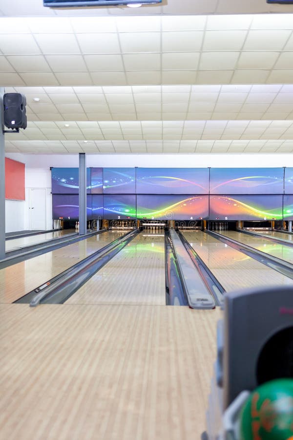 Paths with Balls and Pins for Bowling. a Fun Game for the Company Stock ...