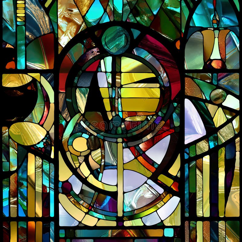 Paths of Bright Glass stock illustration. Illustration of translucent ...