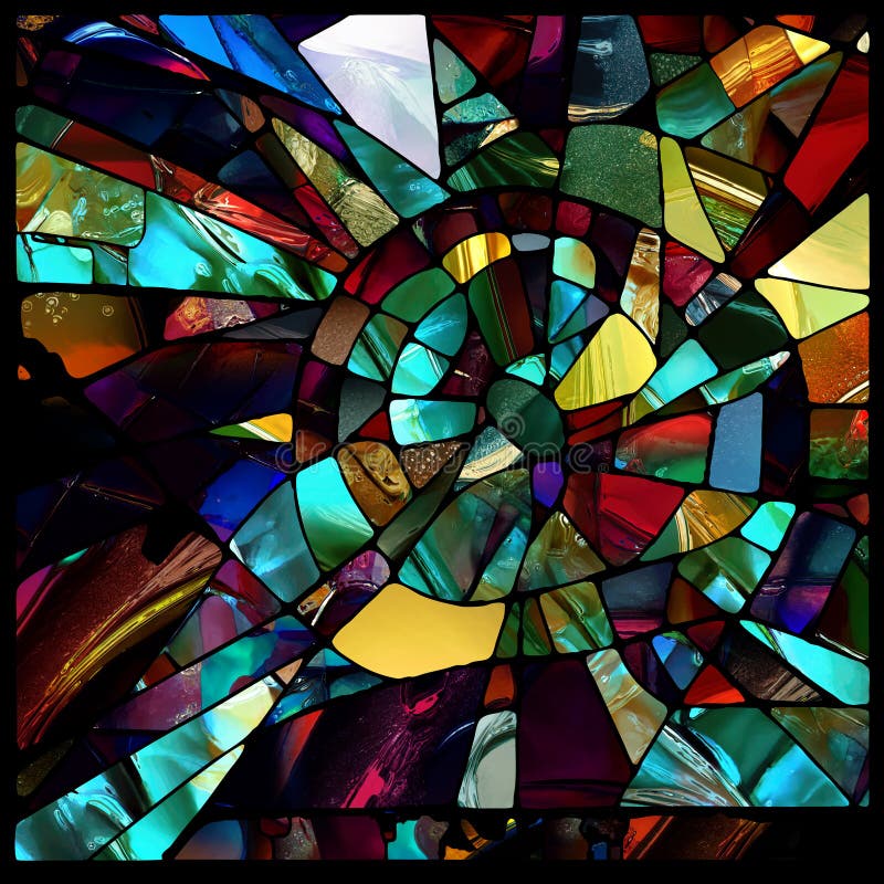 Paths of Bright Glass stock illustration. Illustration of fragmented ...