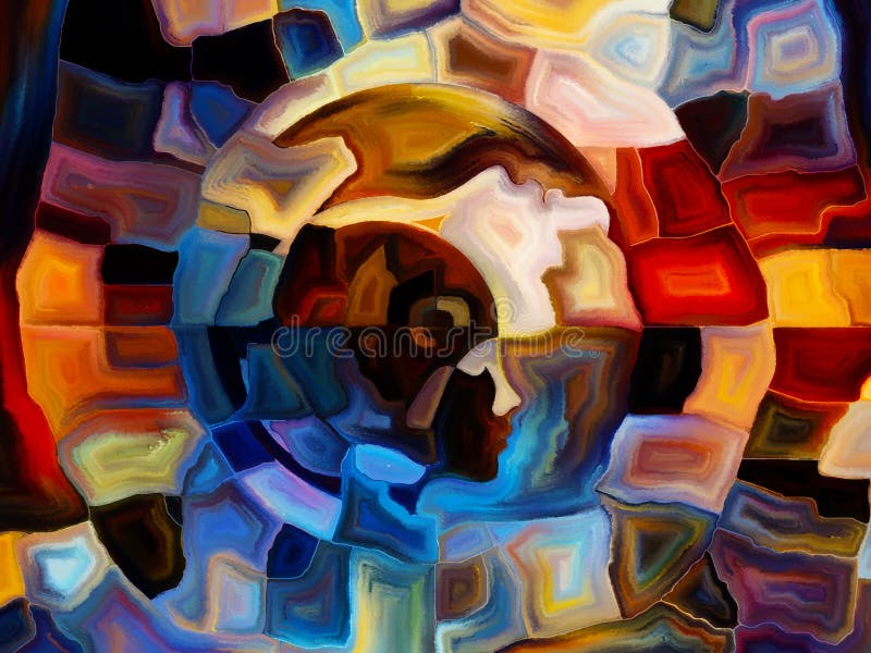 Paths of Inner Paint stock illustration. Illustration of dream - 46565426