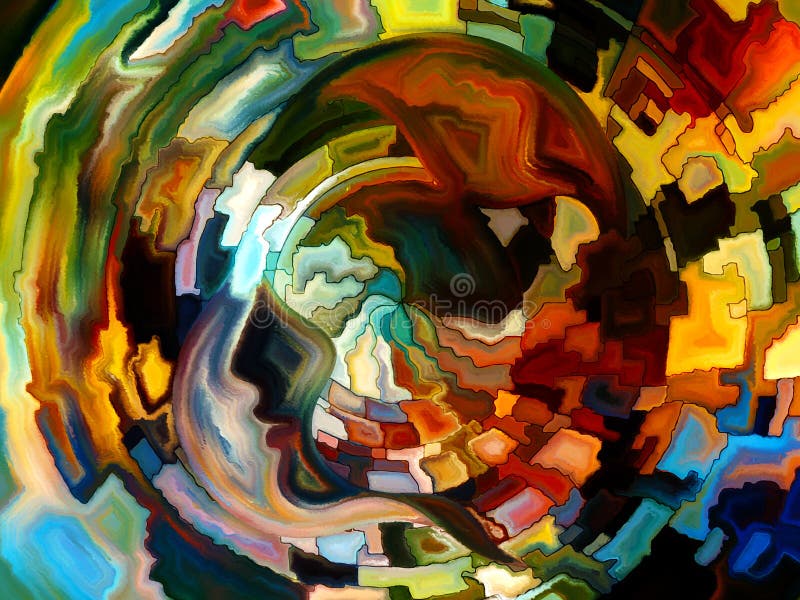 Paths of Inner Paint stock illustration. Illustration of colorful ...