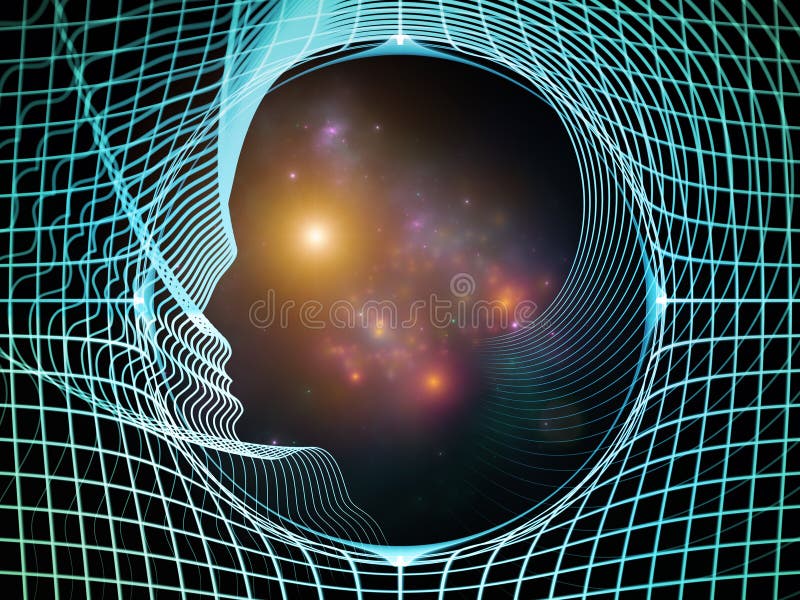 Paths of Intelligent Design Stock Illustration - Illustration of head ...