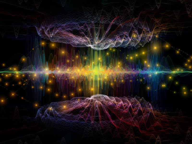 Paths of Light Wave stock illustration. Illustration of abstract ...