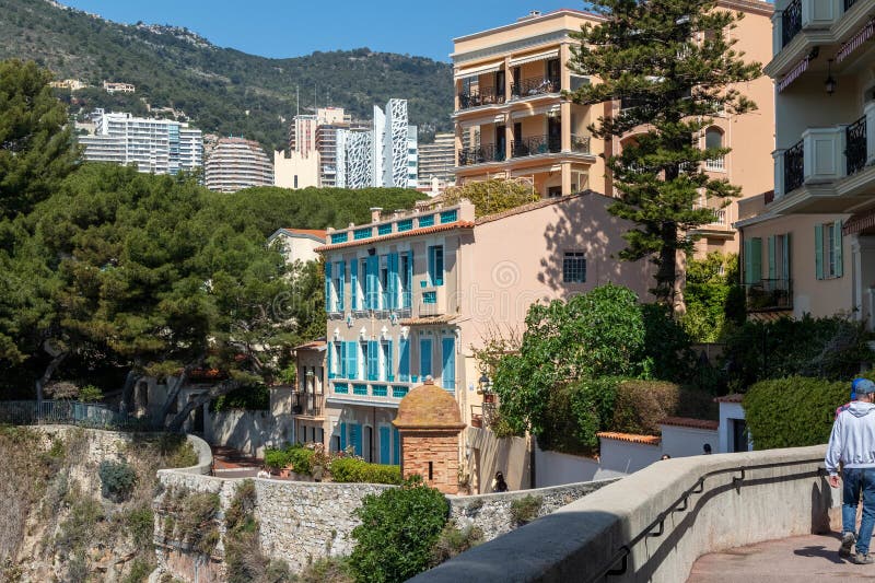 Paths on the Rock of Monaco Editorial Photography - Image of luxury ...