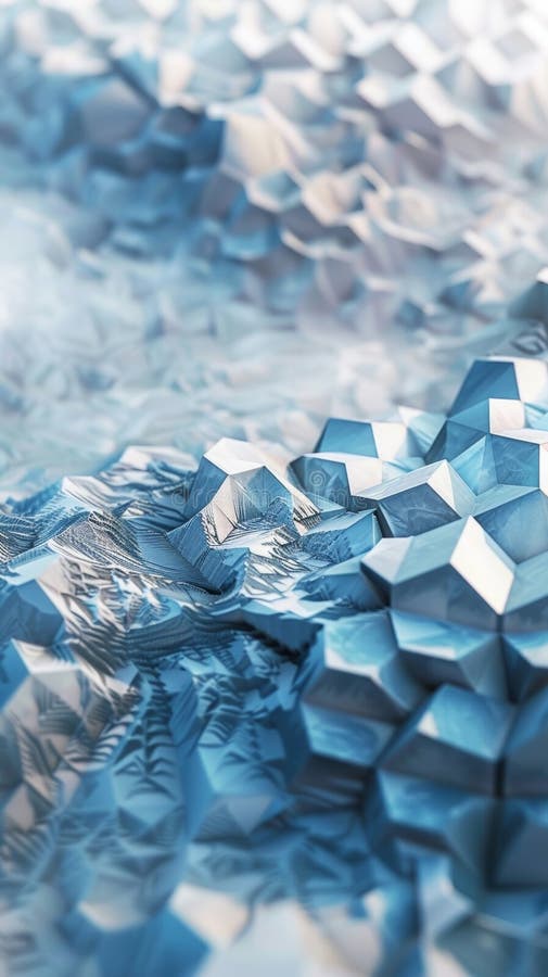 Paths of Triangles and Hexagons Intertwining Creating an Otherworldly ...