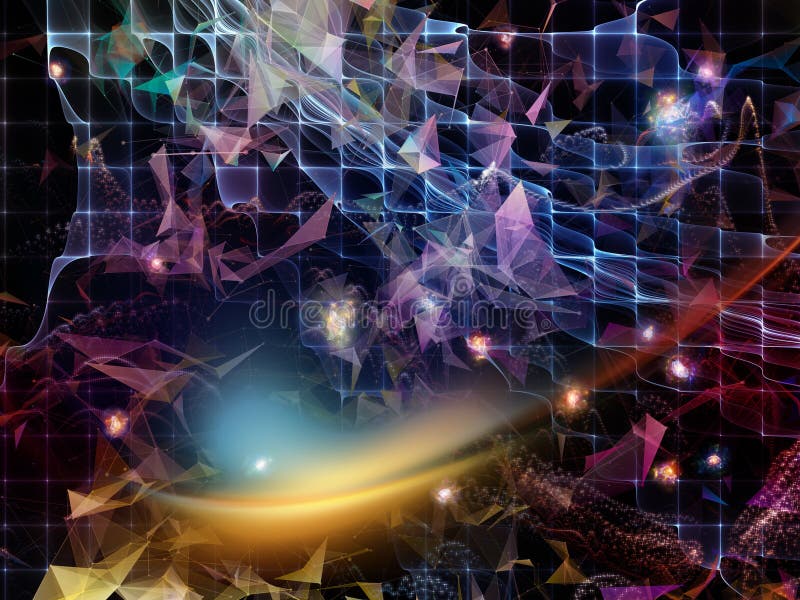 Paths of Virtual World stock illustration. Illustration of modern ...