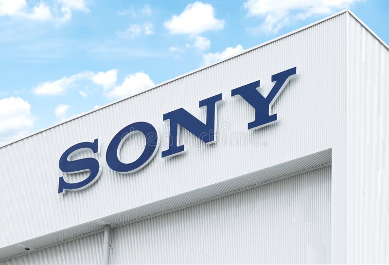Logo SONY on Warehouse Building Editorial Stock Image - Image of emblem ...