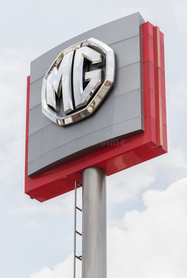 MG Trademark Logo on Pole Billboard Editorial Stock Photo - Image of ...