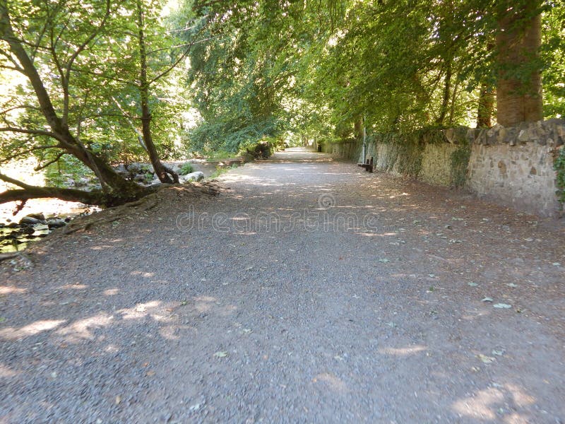 The Path Along the Riverside Stock Image - Image of side, relax: 121231527