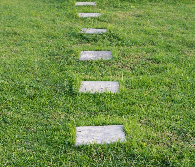 Pathway with a Beautiful Gardening Stock Photo - Image of grungy, paper ...