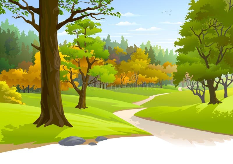 Pathway Forest Stock Illustrations – 3,354 Pathway Forest Stock ...