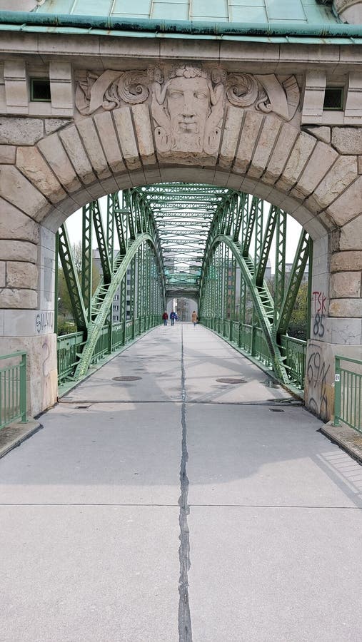 Pathway on a Bridge in the Morning Editorial Stock Image - Image of ...