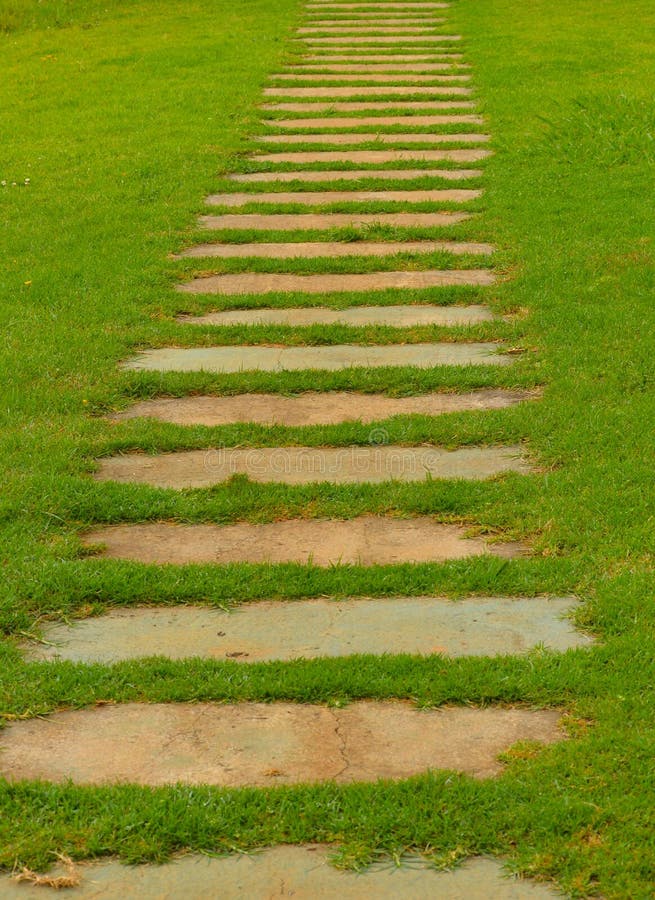 Beautiful Pathway in Garden Stock Photo - Image of abstract, material ...