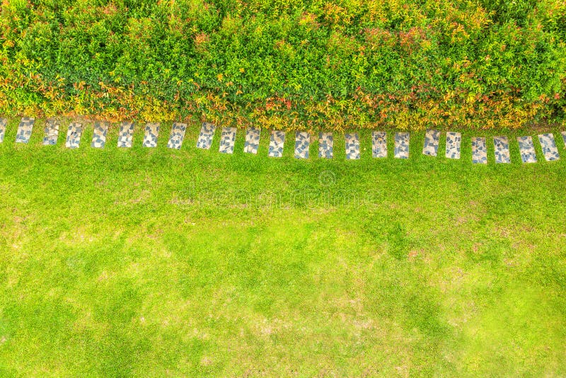 Top view of garden pathway stock photo. Image of autumn - 46622554