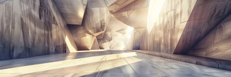 A Pathway of Geometric Forms Merging Together in a Harmonious and ...