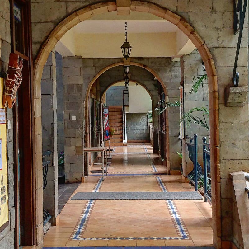 Pathway or Hallway in a Building Stock Photo - Image of moment ...