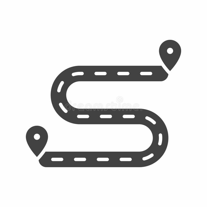 Pathway icon vector image. stock vector. Illustration of design - 336829462