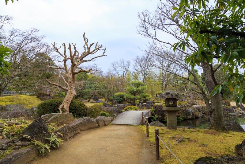 Pathway in japan garden stock image. Image of path, asia - 163549029