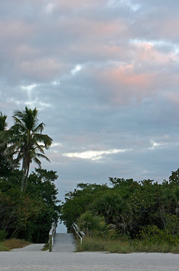 Pathway Leading To from Beach Stock Photo - Image of pathway, island ...