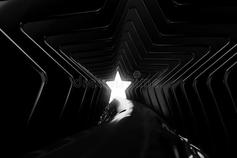 A Pathway that Leads Out into the White Stars Stock Illustration ...