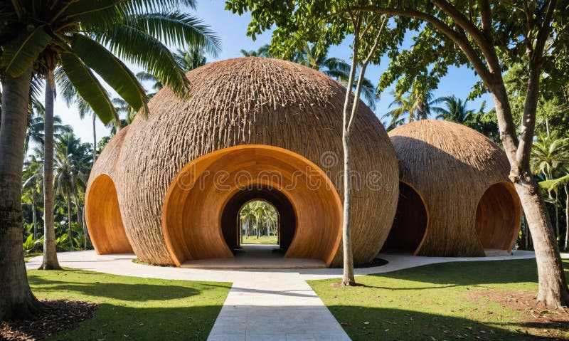 A Pathway Leads To a Unique, Dome-shaped Structure in a Tropical ...