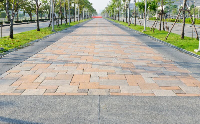 Pathway Made of Stone Blocks Stock Image - Image of full, footpath ...