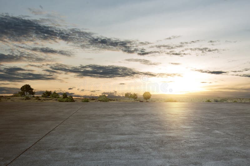 Pathway with Meadow Field View Stock Image - Image of panoramic ...