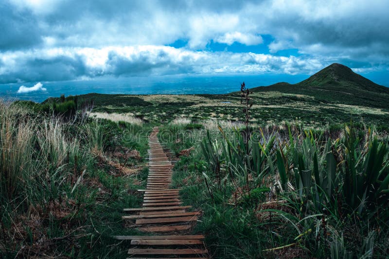 A pathway on the mountain stock photo. Image of mountain - 157317536