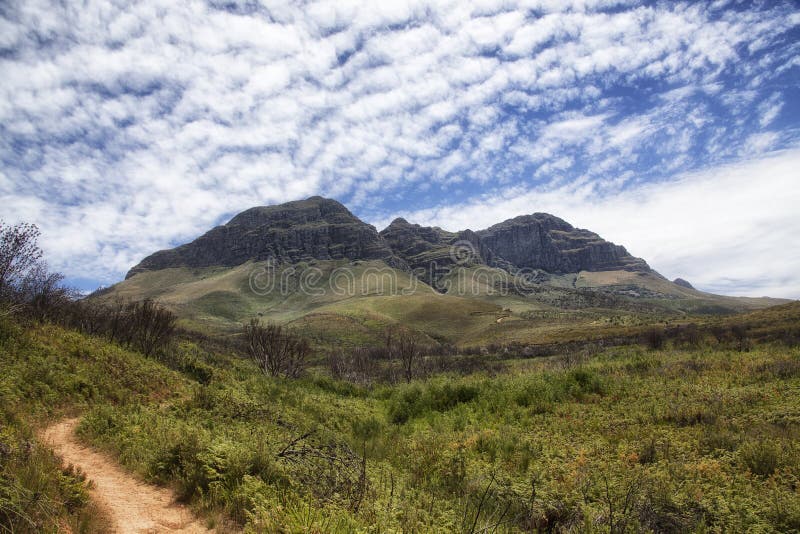Pathway in Mountains in South Africa Stock Photo - Image of road, grass ...