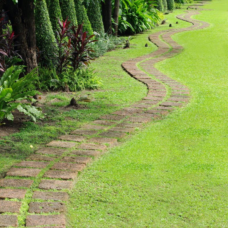 Pathway stock photo. Image of direction, formal, landscape - 135789322