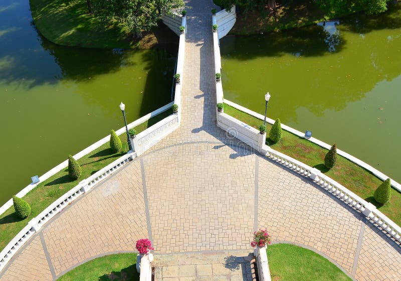 Pathway in a public park. stock photo. Image of block - 38839066