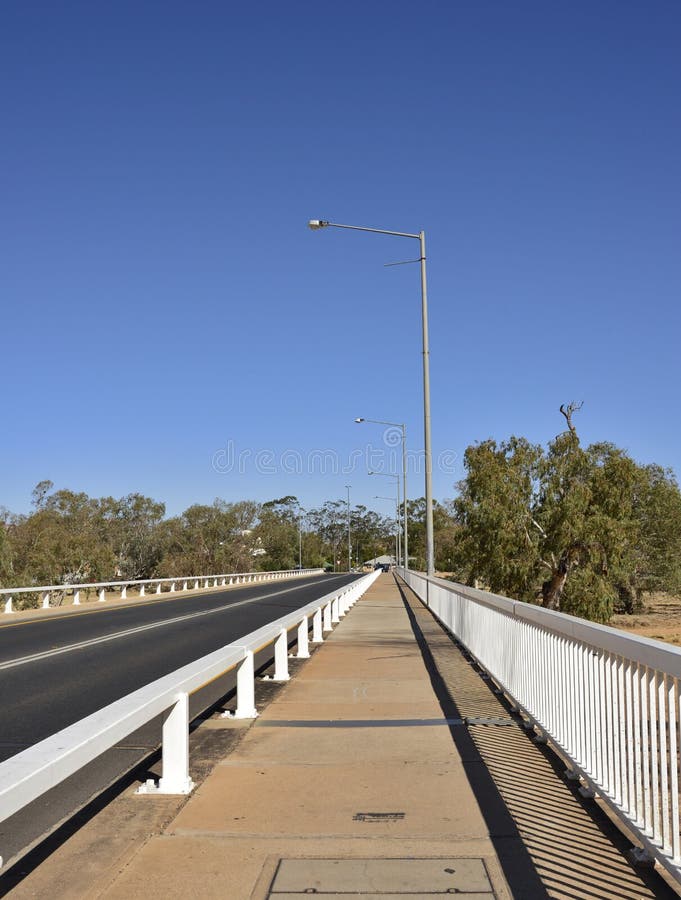 Pathway Over Bridge. stock image. Image of post, railings - 45370549