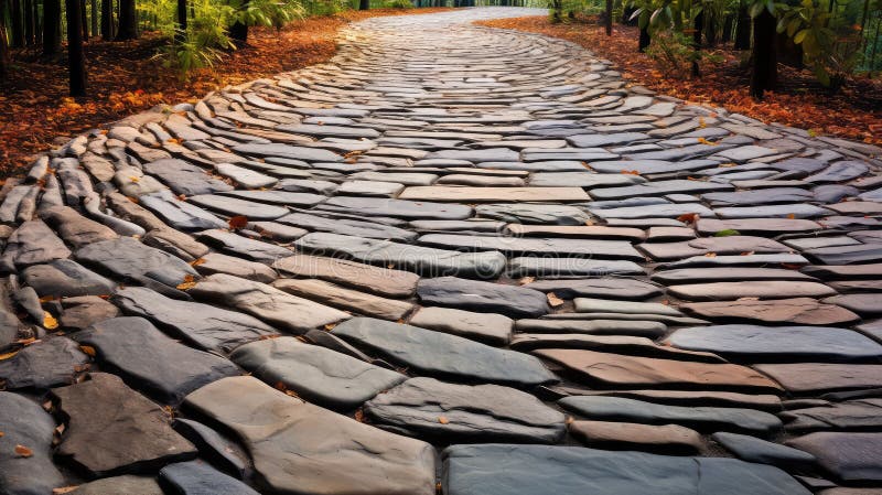 Pathway Stacked Stone Texture Stock Illustration - Illustration of ...
