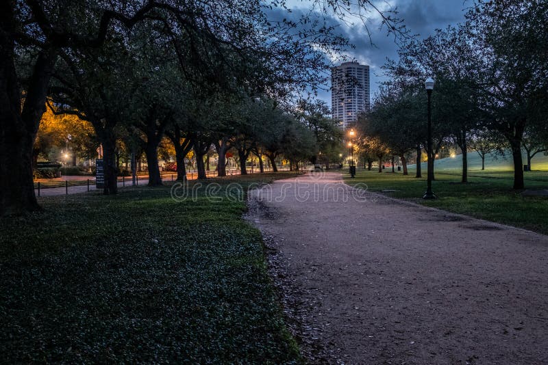 Pathway at Sunrise stock photo. Image of path, park - 214653898