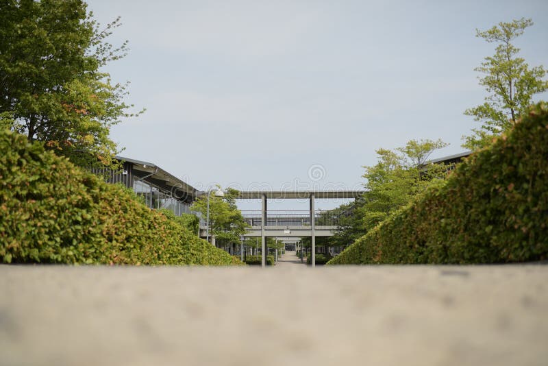 A Pathway To Apartment Building Complex Stock Photo - Image of pathway ...
