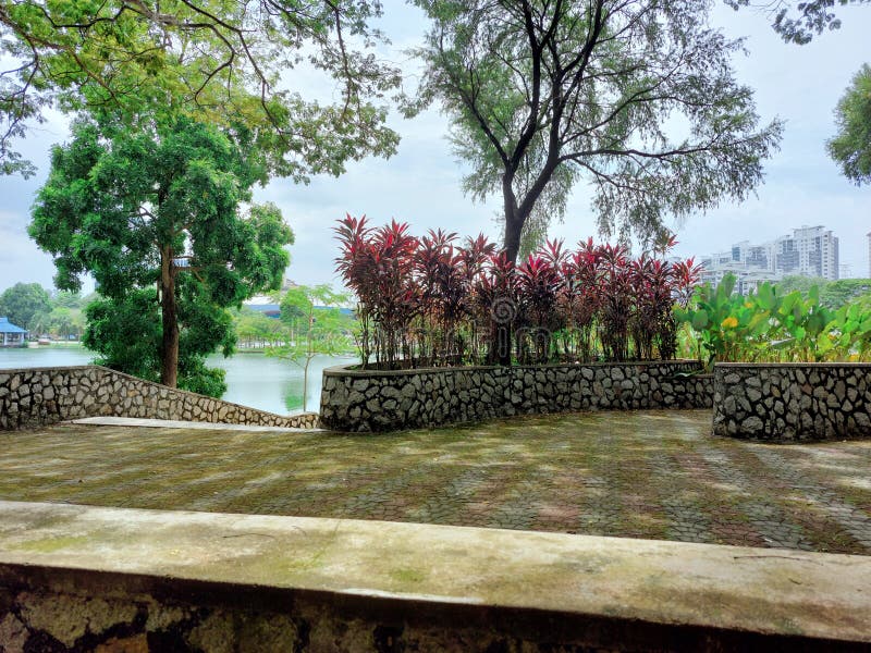 Pathways To the Beautiful River Stock Image - Image of walkway, wall ...