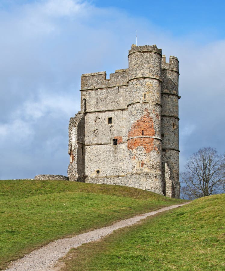Pathway to the Castle Ruin stock image. Image of country - 23430513