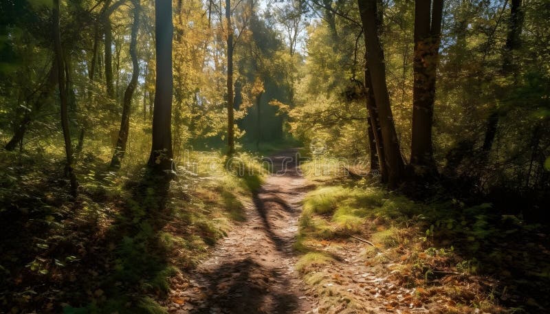 A Pathway To the Deep Nature Tropical Forest Tree Under the Shade of ...