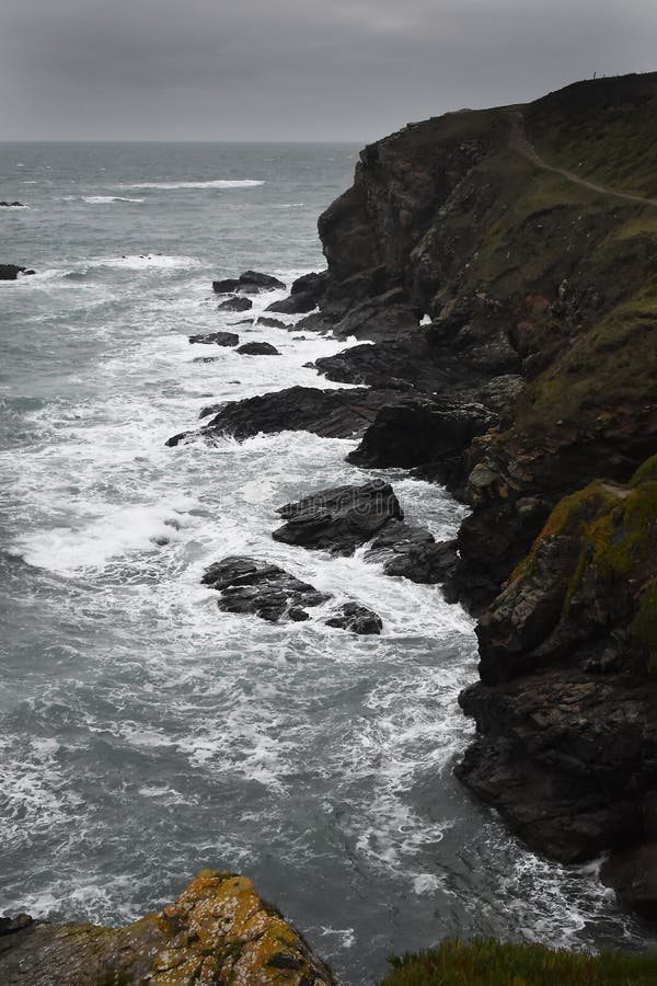 The Pathway To Old Lizard Head, Cornwall UK Stock Image - Image of ...