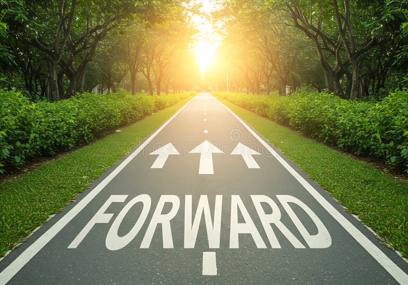 Pathway Toward Light and Growth Symbolizing Progress and Motivation ...