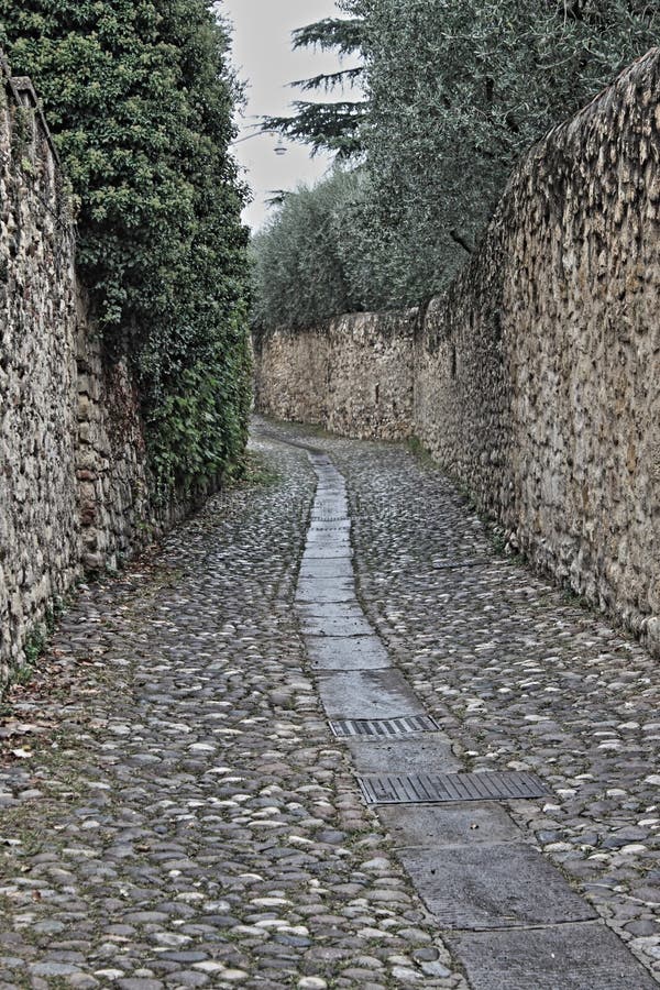 Pathway or walkway stock photo. Image of trail, medieval - 105314798