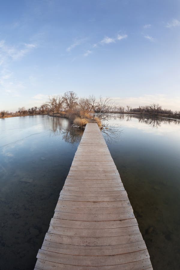Pathway through water stock photo. Image of collins, colorado - 17554588
