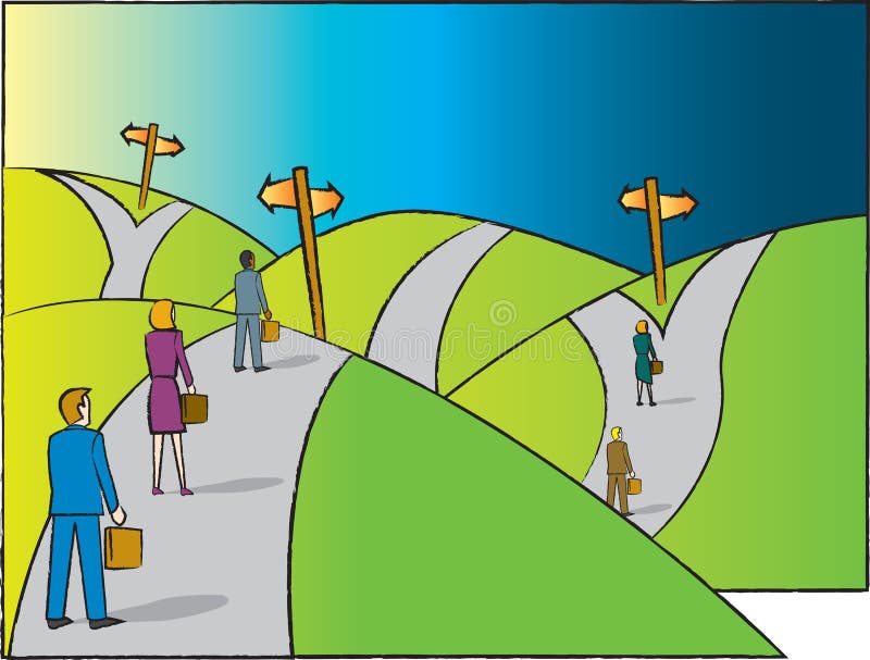 Making Decisions Decide Make Choice Stock Illustration - Illustration ...