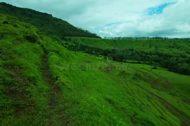 Pathways on a mountain top stock image. Image of nature - 29557855