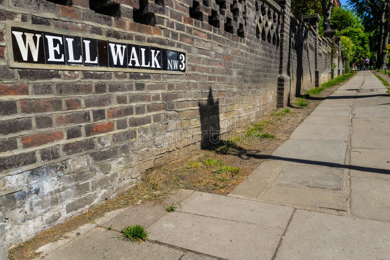 Pathways in Hamstead - London, UK Stock Photo - Image of buildings ...