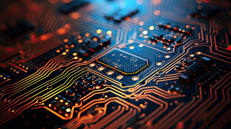 Pathways Technology Circuit Stock Illustration - Illustration of ...